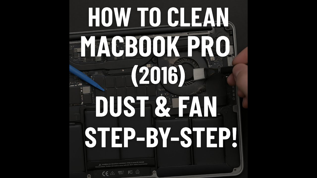 How to Clean MacBook Pro 2016 – Dust & Fan Step-by-Step Tutorial - YouTube