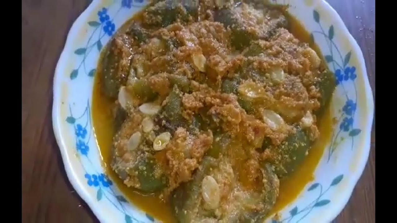 JHINGA POSTO/RIDGE GOURD IN POPPY SEEDS PASTE RECIPE/TORI KASKAS RECIPE ...