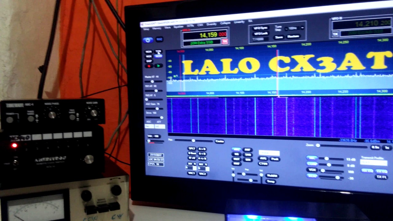 ANAN 100 + JRC JRL-2000F prueba con control remoto - YouTube