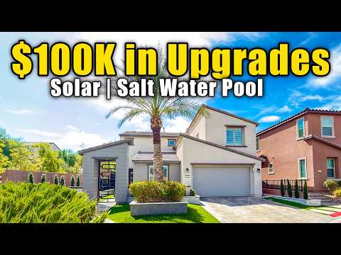 Dream Home for Sale in Las Vegas | Solar Power, Salt Water Pool, Private Yard, Over $100K Upgrades