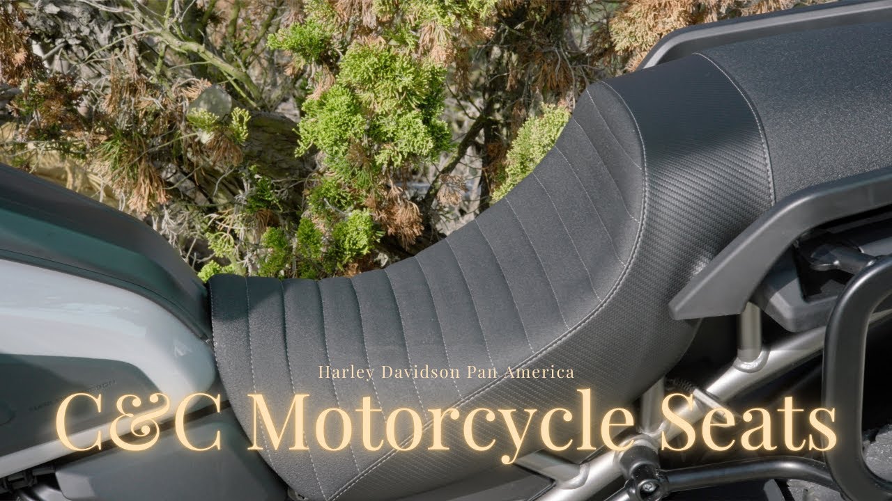 C&C Motorcycle Seats Harley Davidson Pan America Squareback - YouTube