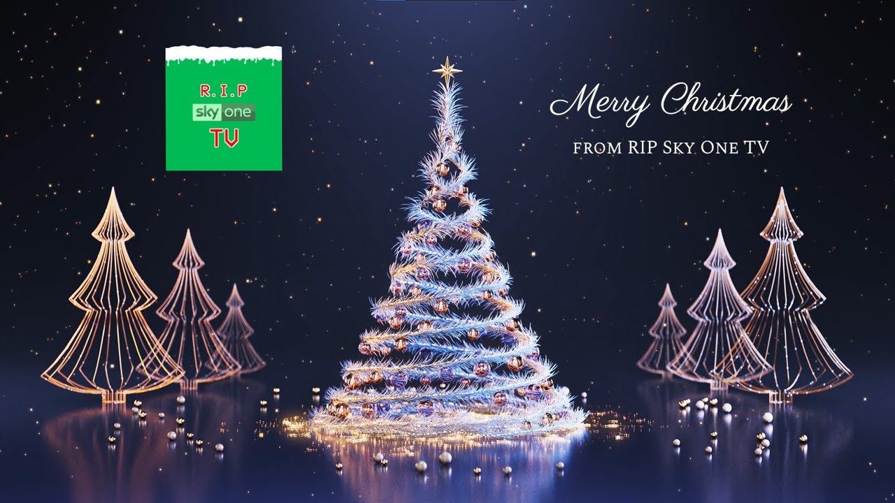 RIP SKY ONE TV CHRISTMAS LOGOS - Magical Swirly Xmas Tree - YouTube