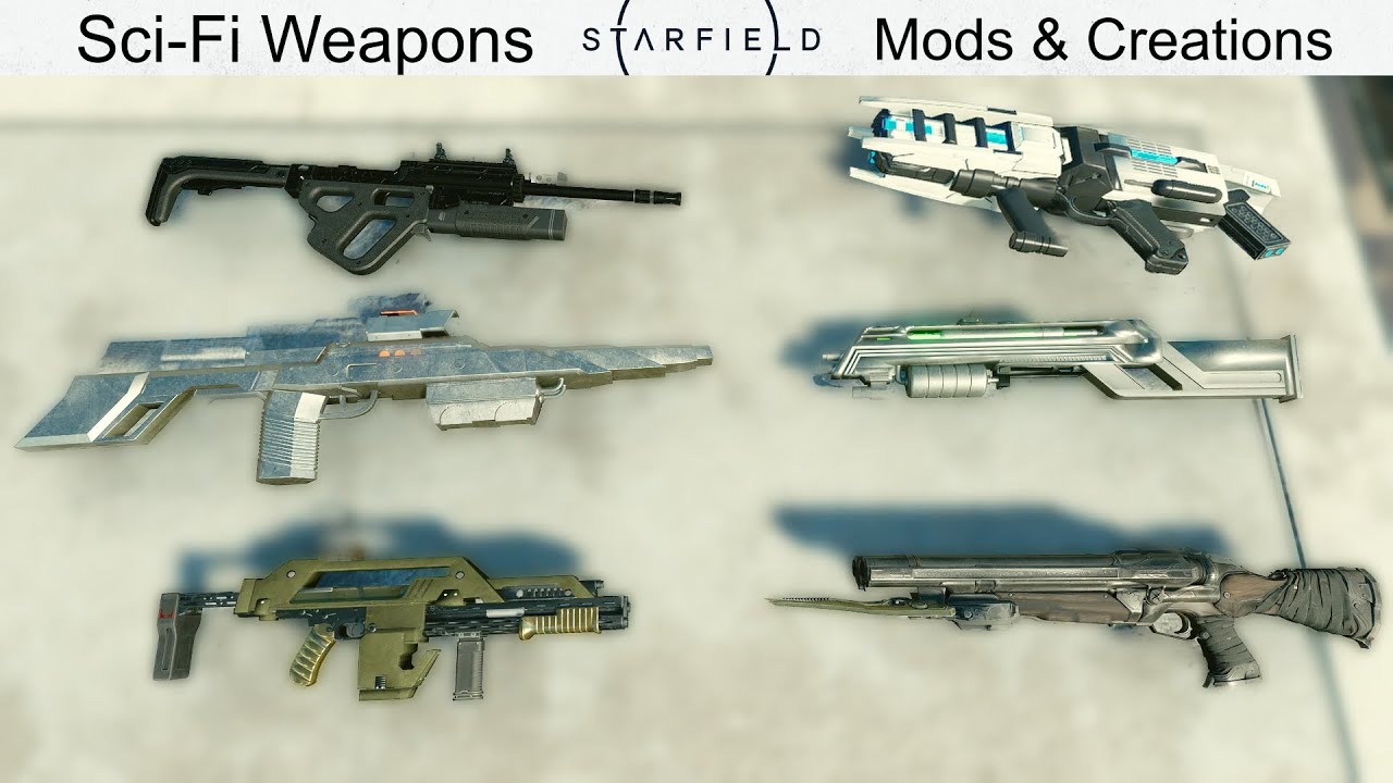 6 Sci-Fi Gun Mods - Starfield - YouTube