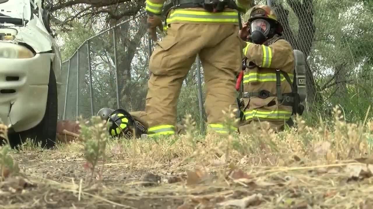 Great Falls Fire Rescue practices mayday training - YouTube