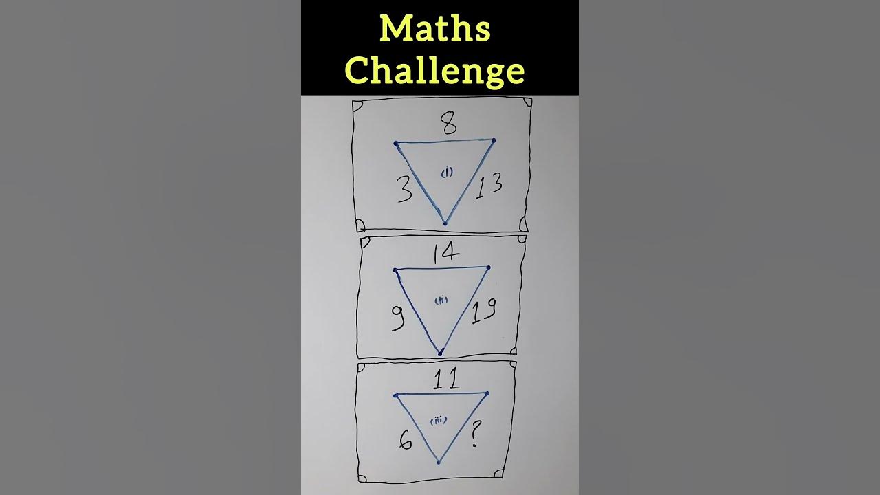 Triangle 🔺️ Math Challenge 📖 #math #mathchallenge #shorts - YouTube
