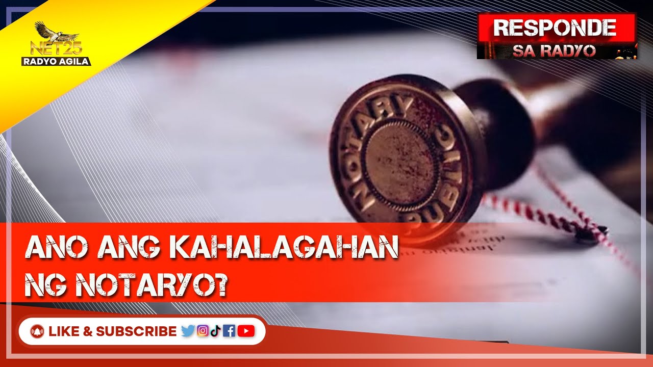 Ano ang kahalagahan ng notaryo? - YouTube