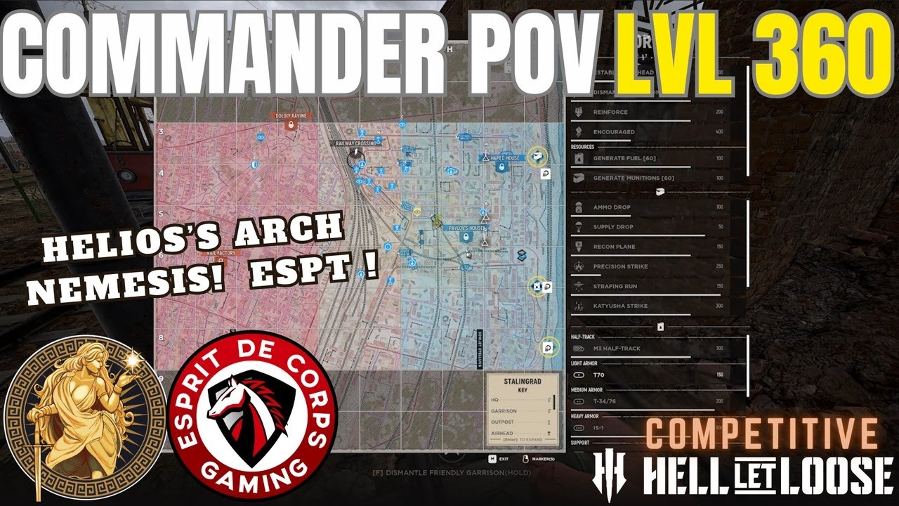 Hell Let Loose - Commander POV Helios vs ESPT - Stalingrad Railway ...