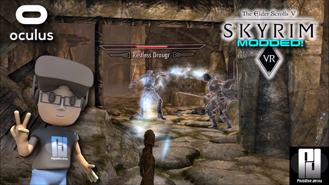 SKYRIM VR #6 (MODS & MONSTERS) WALKTHROUGH! // Oculus + Touch // GTX ...