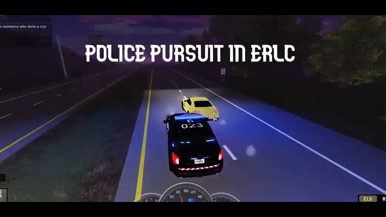 Police Chase in ERLC (Roblox) - YouTube
