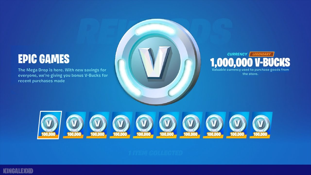 Mrbeast Giving Out 1,000,000 V-Bucks Alway To EVERYONE RIGHT NOW FOR ...
