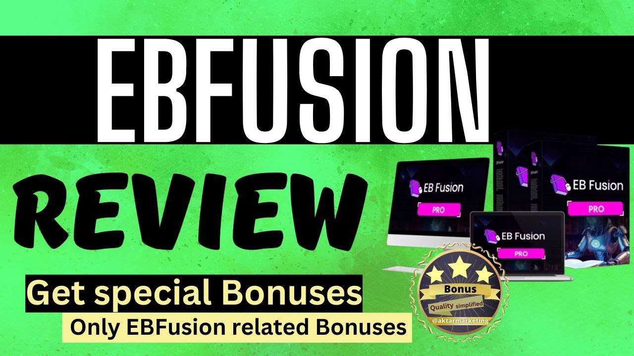 EBFusion Review & Bonuses - Make Money with Ebook store created by AI Tool - YouTube