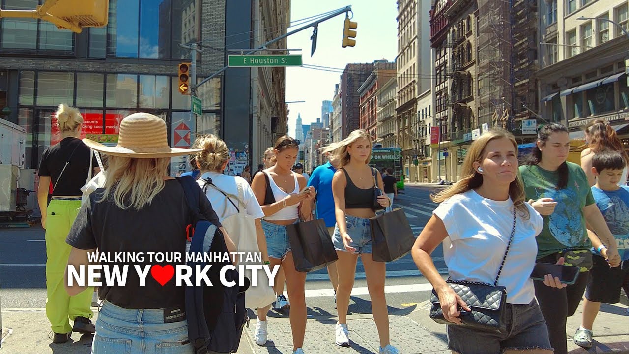 [4K] NEW YORK CITY - Manhattan Summer Walk, Broadway, New York City ...