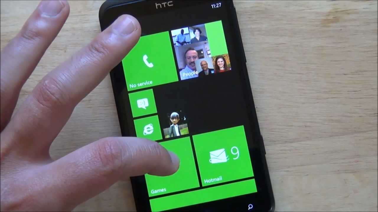 Windows Phone 7.8 on the HTC Titan (Custom ROM) - YouTube