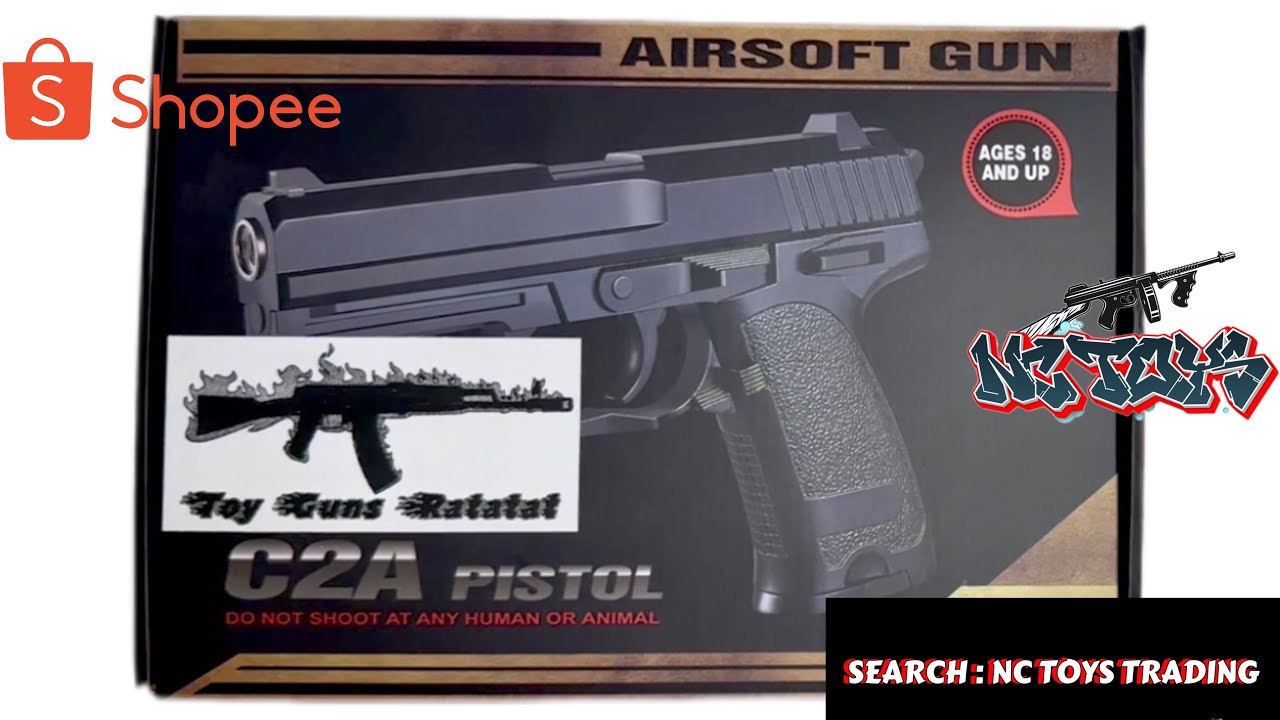 C2A Spring type Airsoft | NC Toys Trading on Shopee - YouTube