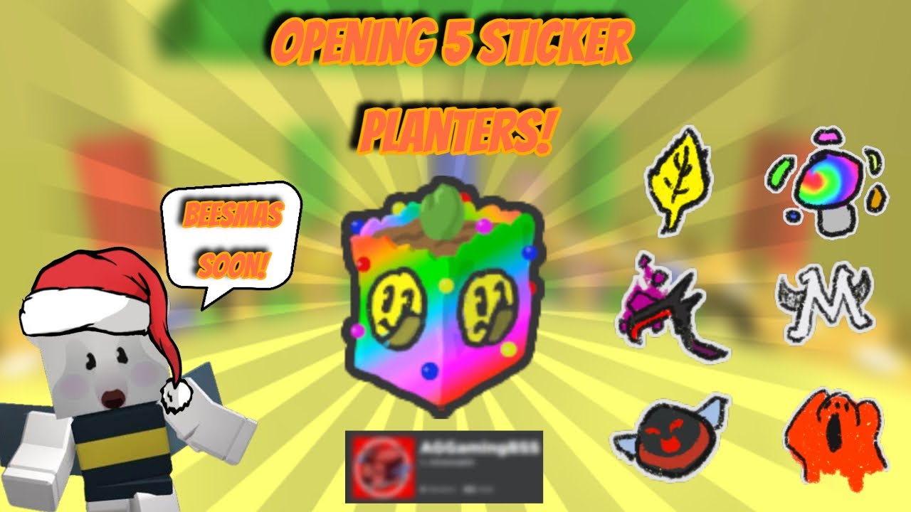 Opening 5 Sticker Planters In Bee Swarm Simulator + Big Announcements ...