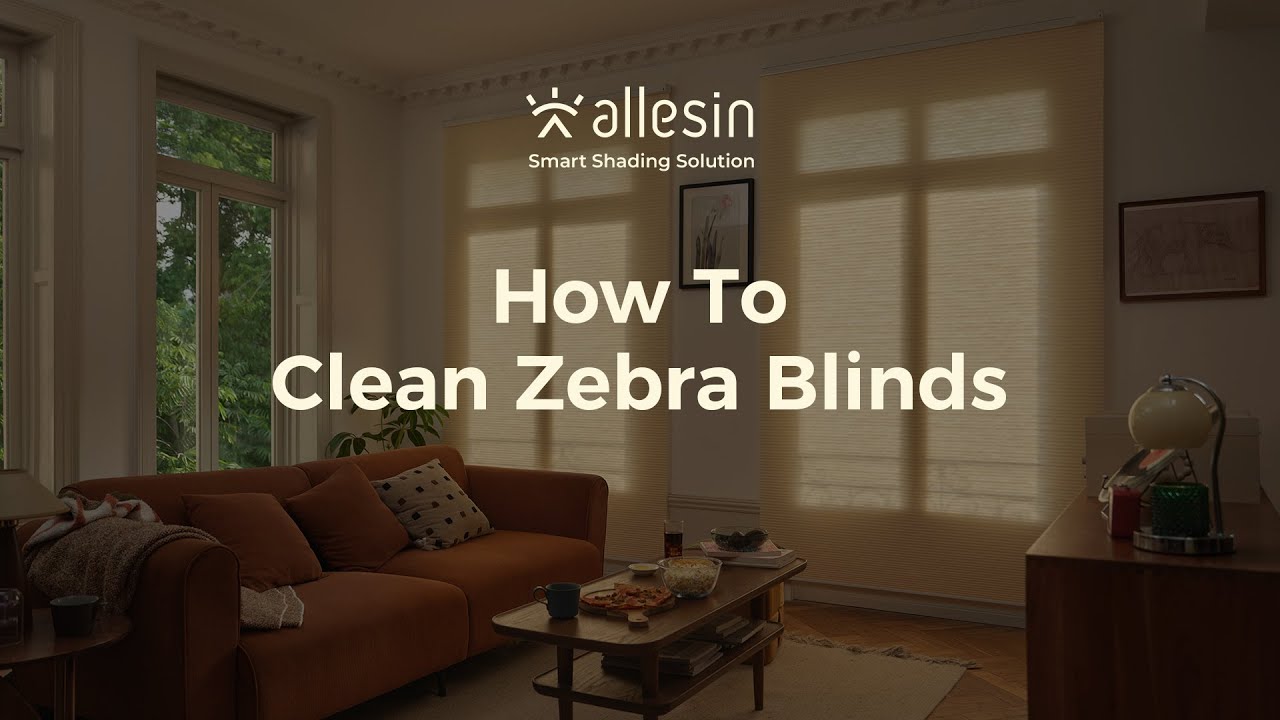 How To Clean Zebra Blinds - YouTube