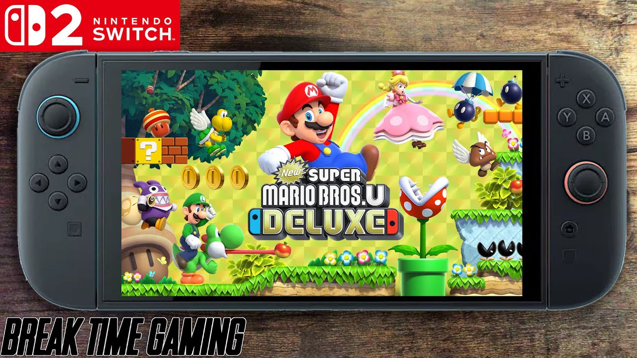 New Super Mario Bros U Deluxe Nintendo Switch 2 Gameplay - YouTube