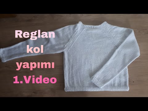 Reglan Kol Yapımı | Reglan Kollu Crop Kazak 1. Video