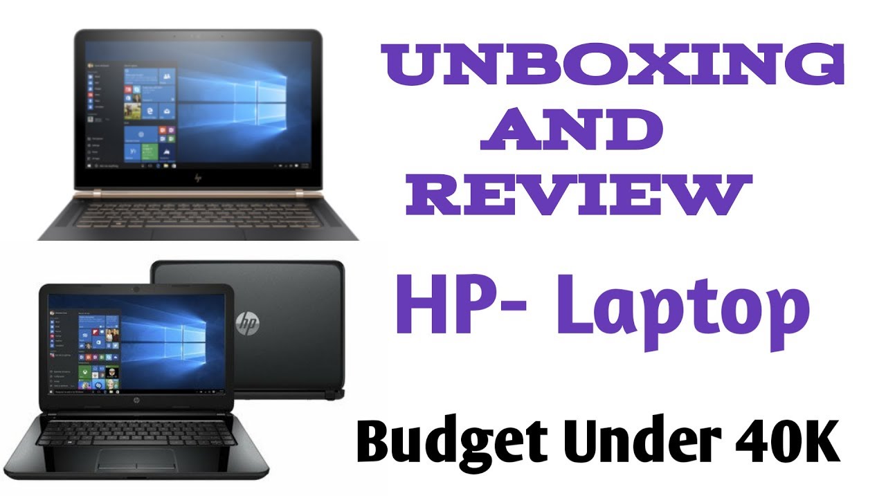 Unboxing and Review of HP Laptop Budget under 30K to 40K - YouTube