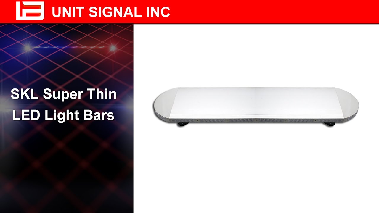 SKL Super Thin Light Bars, Dual Color Available | Unit Signal - YouTube