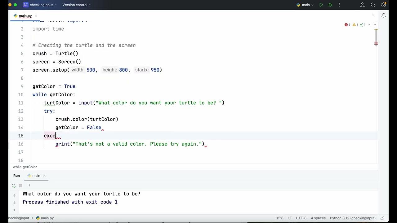 Managing User Input: Try/Except - YouTube
