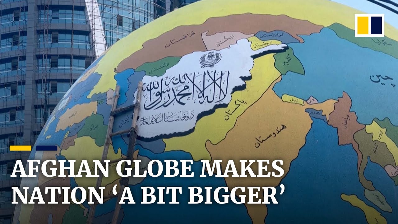 Afghan capital Kabul debuts hand-painted landmark featuring Taliban ...