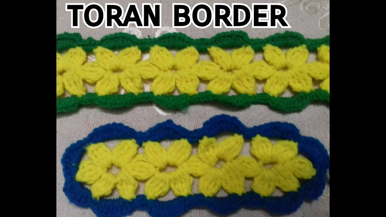 Wow!! What a new toran border making (सुन्दर तोरण बॉर्डर बनाना सीखे ...