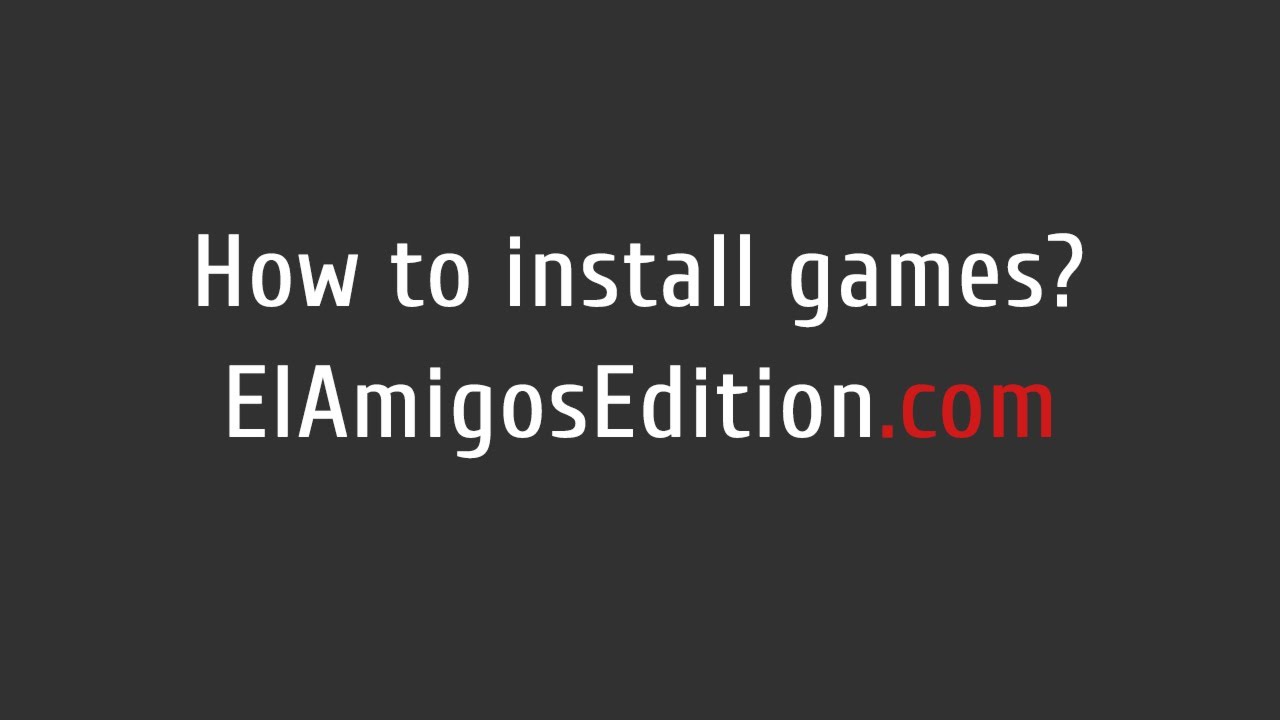 How to install games? - YouTube