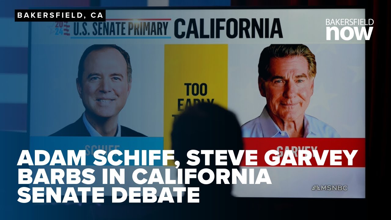 Steve Garvey, Adam Schiff trade barbs in California Senate Debate - YouTube