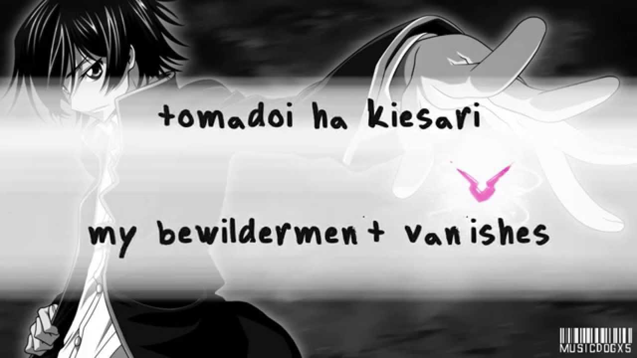 Code Geass - COLORS Opening 1 Japaneese and English LYRICS - YouTube