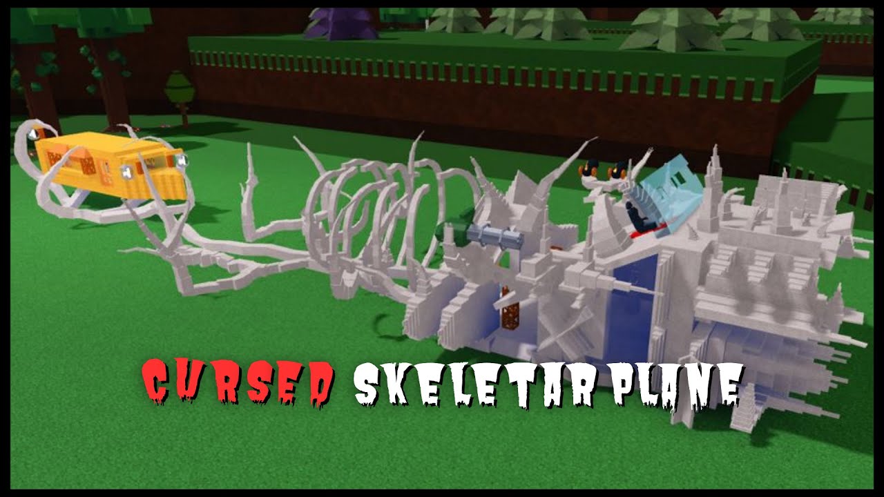 Roblox BABFT | Cursed Skeletar Plane gets several upgrades (speed build ...