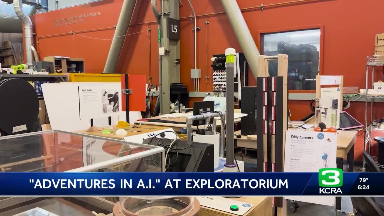 Behind the scenes at the Exploratorium ahead of 'Adventures in AI' exhibit - YouTube
