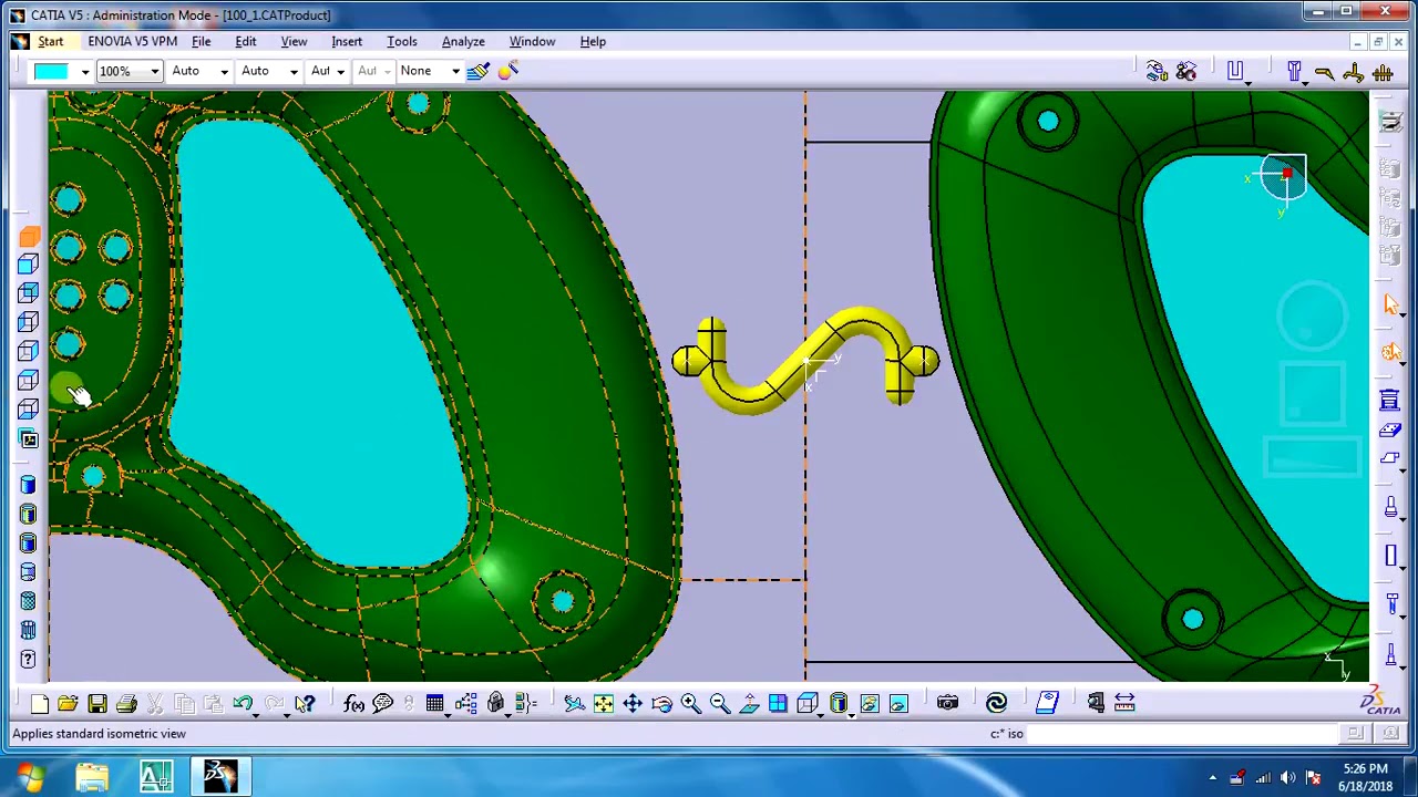 Catia mold design 6 Gate and runner Thiết kế khuôn trên Catia - YouTube
