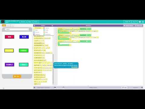 HOW TO MAKE COLOR CHANGING APP IN CODE.ORG - YouTube