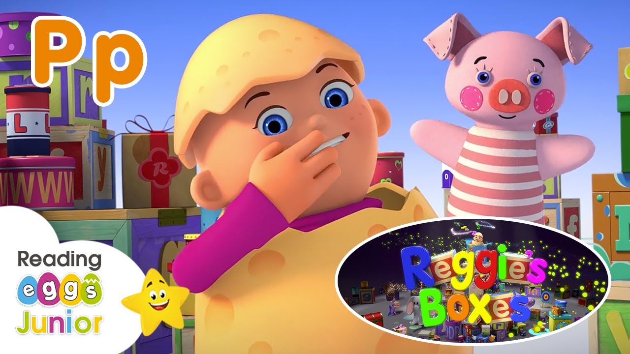 Learn Letter P 🔤 Reggie’s Boxes 🎁 Learning Letters - YouTube