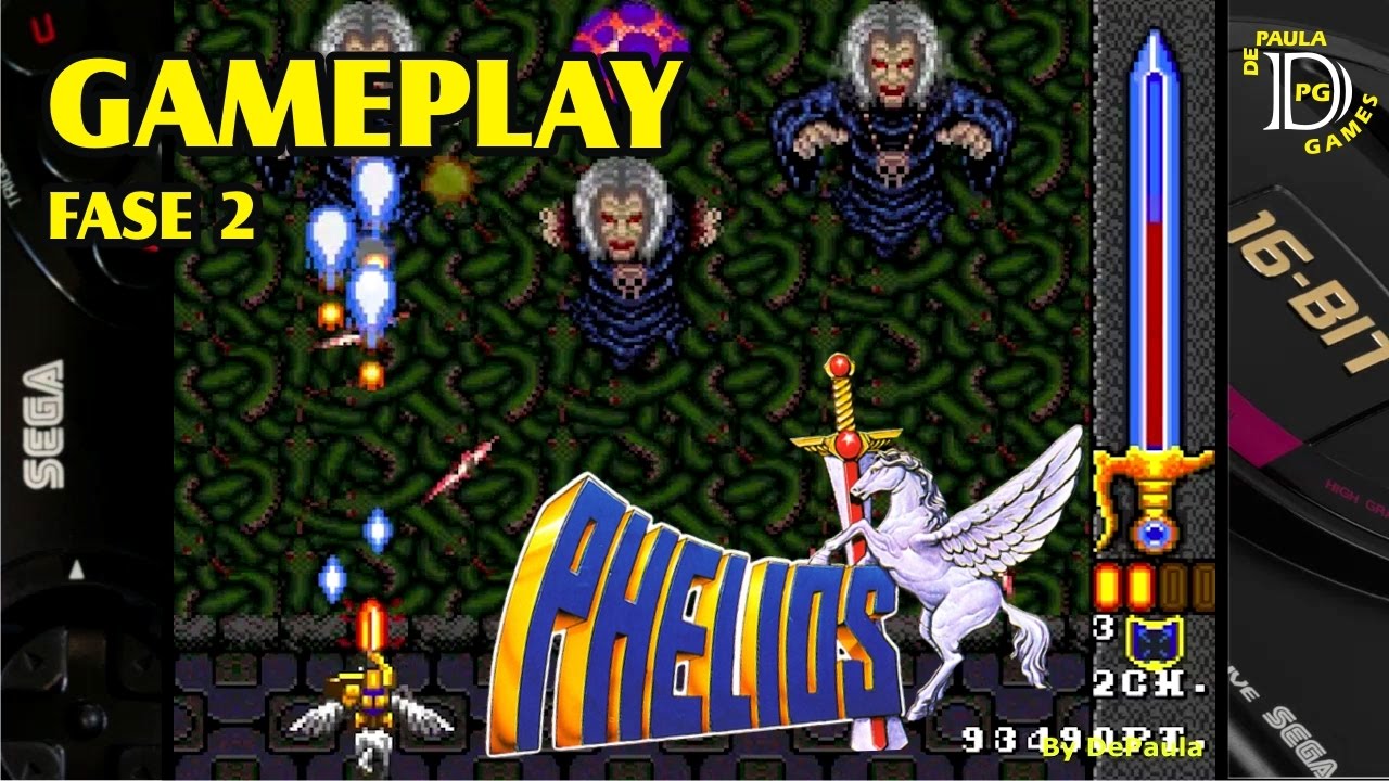 Phelios MEGA DRIVE Gameplay Fase 2 - YouTube