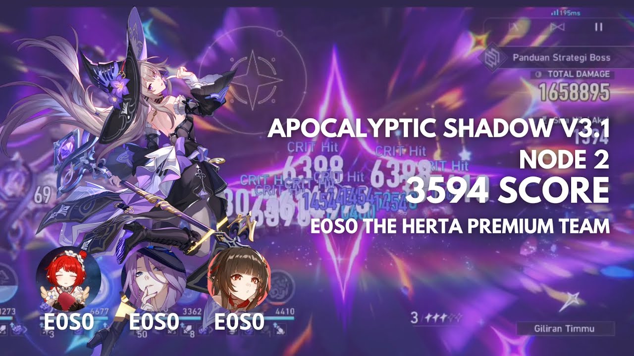 E0S0 THE HERTA 3594 SCORE | APOCALYPTIC SHADOW V3.1 NODE 2... HONKAI ...
