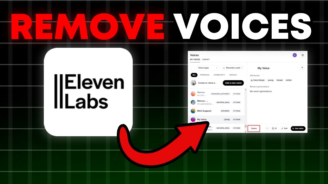 How to Remove a Voice from ElevenLabs (2025 Tutorial) - YouTube