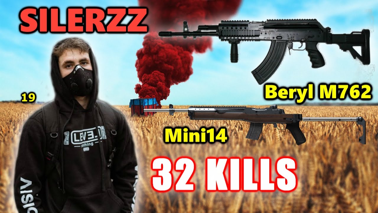 SILERZZ & SolarOG - 32 KILLS - Beryl M762+Mini14 - DUO - PUBG - YouTube