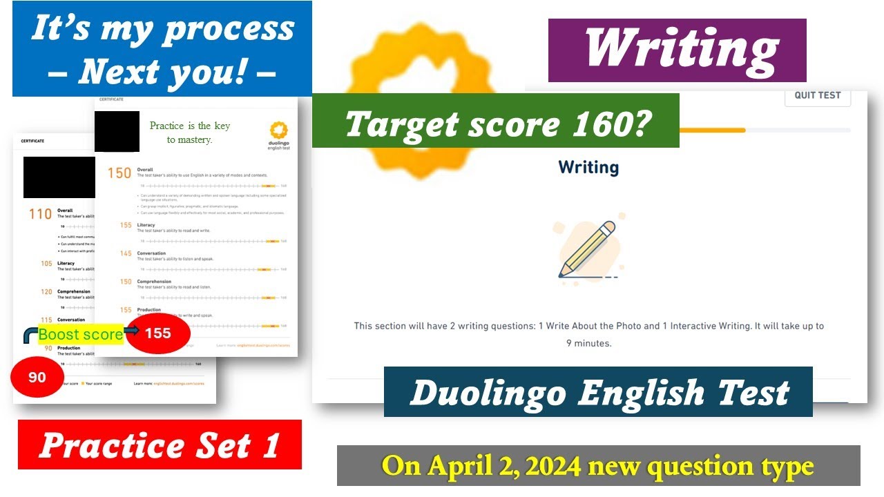2024 New update Duolingo English Test Writing - Practice Set #1 - YouTube