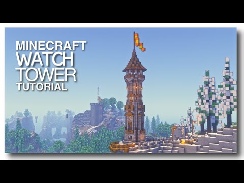 Minecraft: How to build a Medieval Watchtower! #2