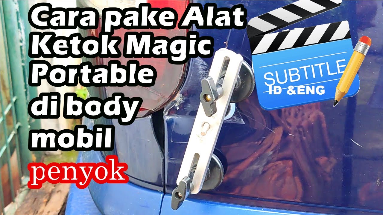 Cara receh pakai alat ketok magic portable di body mobil penyok - YouTube
