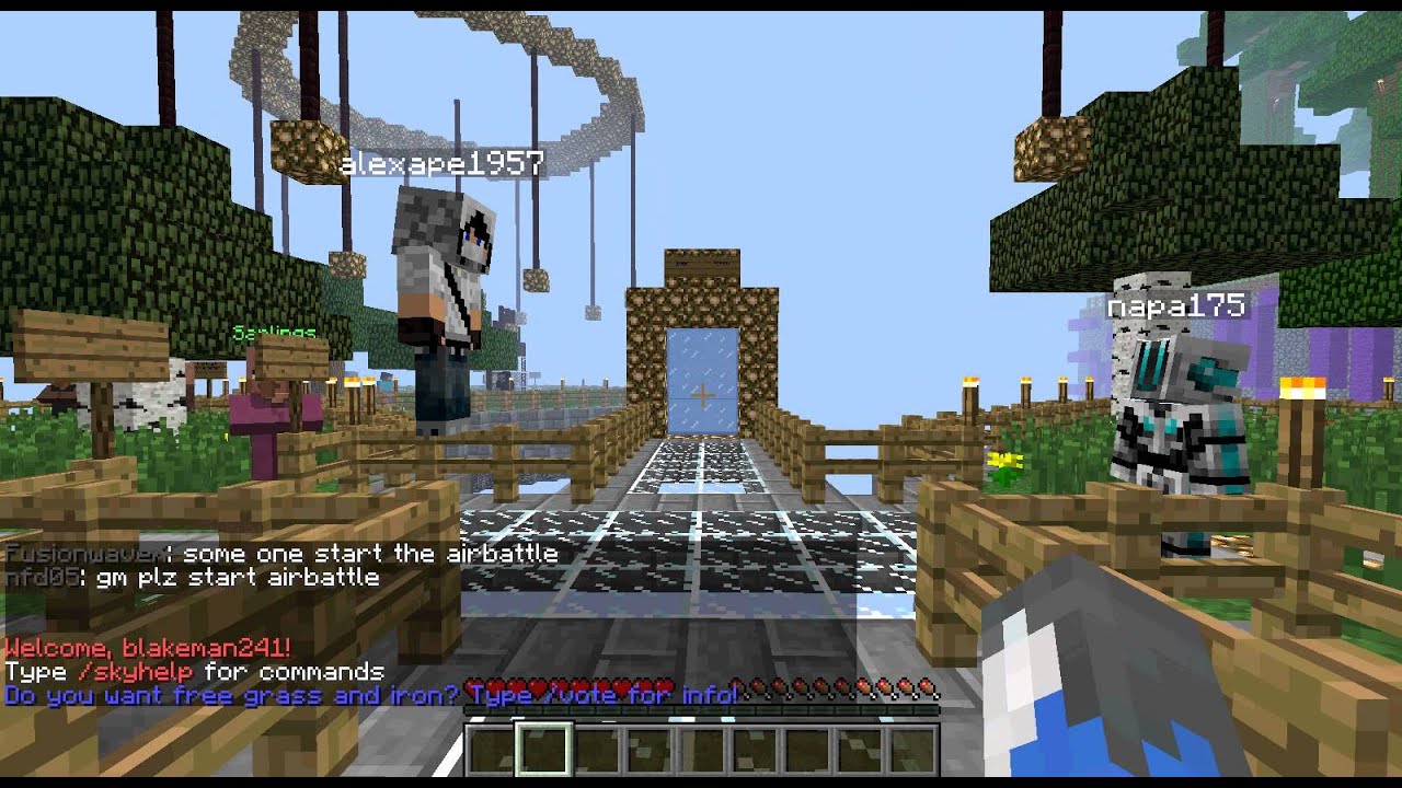 Awsome New Minecraft Server 2013!!! "Skyblock" "SkyGrid" "WarGames ...