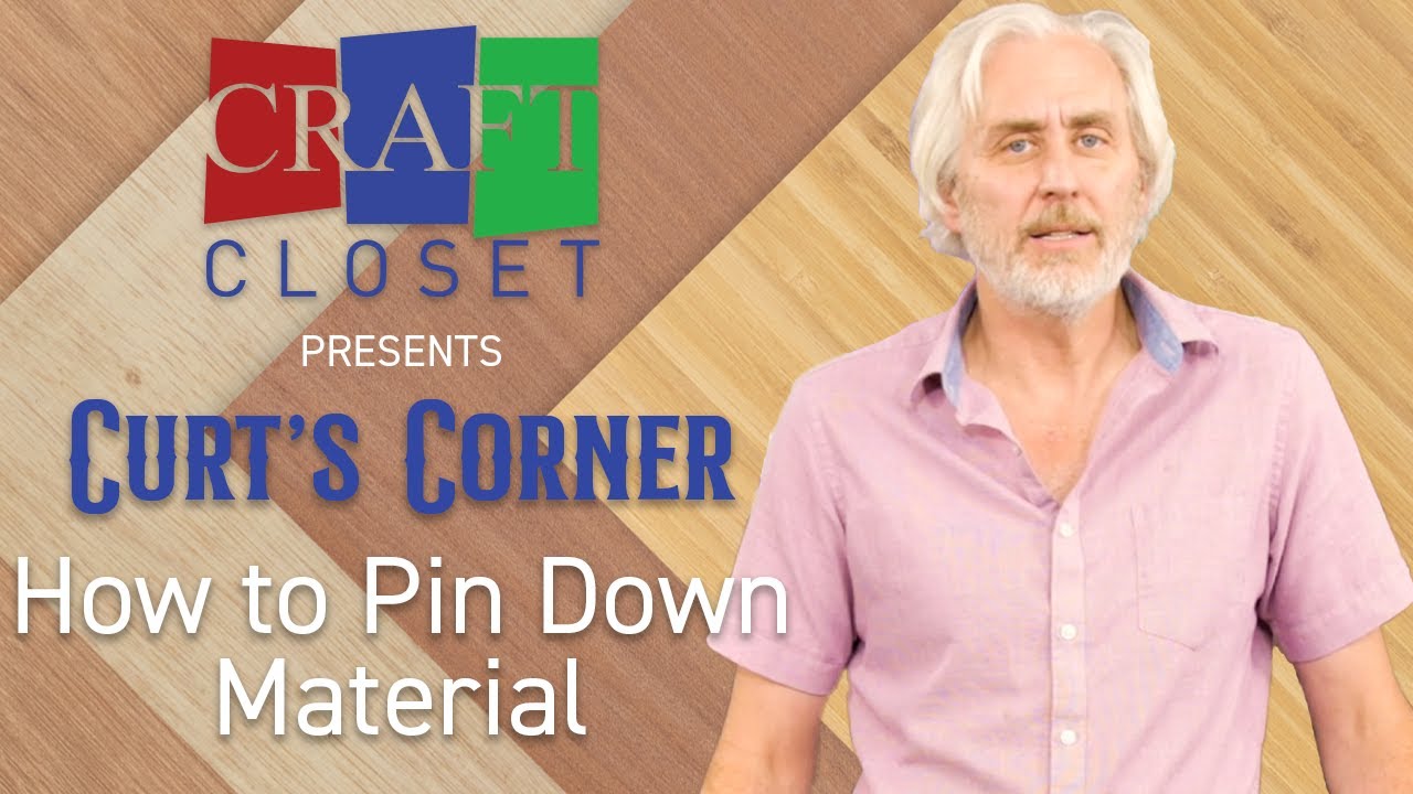 How To Pin Down Material - YouTube