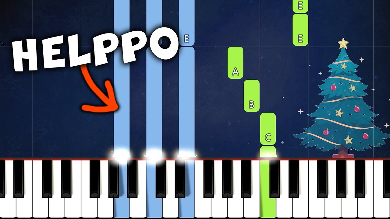 Joulupuu on rakennettu - SUPER HELPPO Piano Tutorial - YouTube