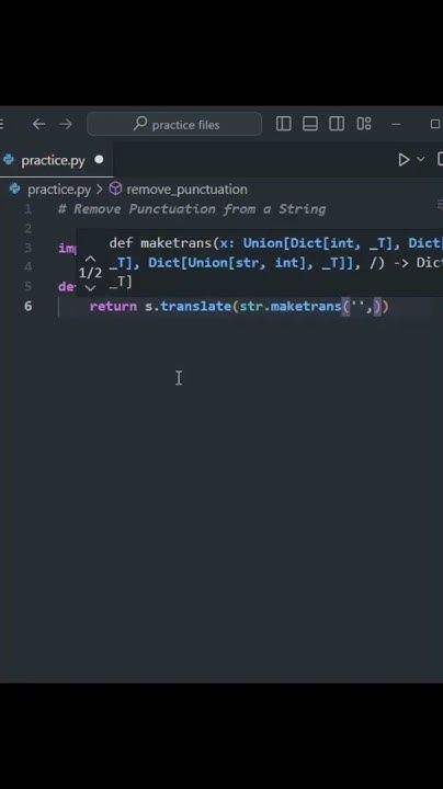 Remove Punctuation Python Pythonprogrammingcodinglearnpython Pythonforbeginners Youtube