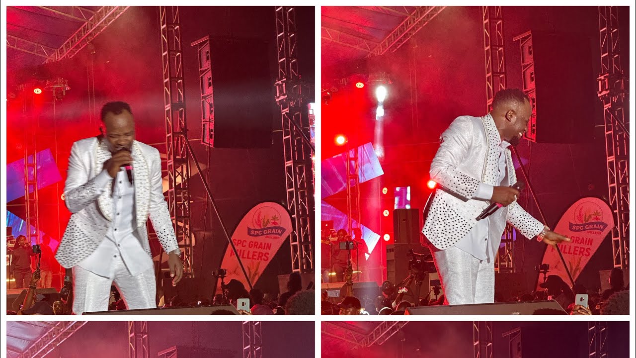 David Lutalo gives all at his concert, too much love and music - YouTube
