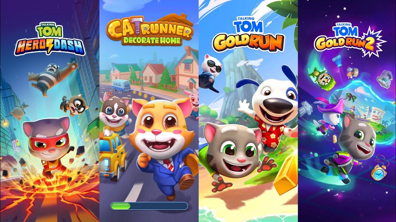 Talking Tom Hero Dash Vs Cat Runner Vs Talking Tom Gold Run Vs Talking ...