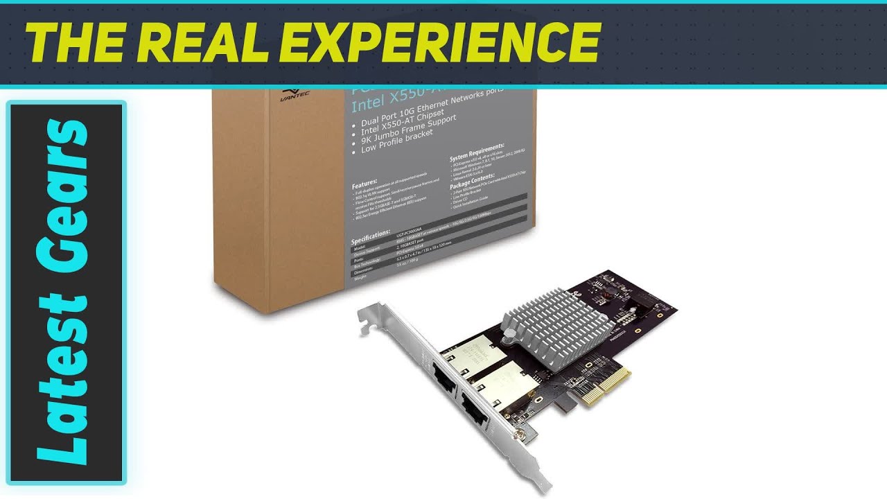 Vantec 2-Port 10G Network PCIe Card: Unlocking Lightning-Fast ...