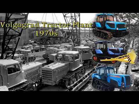 The Volgograd Tractor Plant. The largest tractor manufacturing enterprises in the USSR. - YouTube